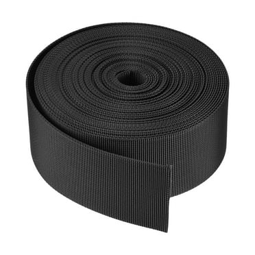 Uxcell Flat Nylon Webbing Strap 1 Inch 4 Yards Black for Backpack ...