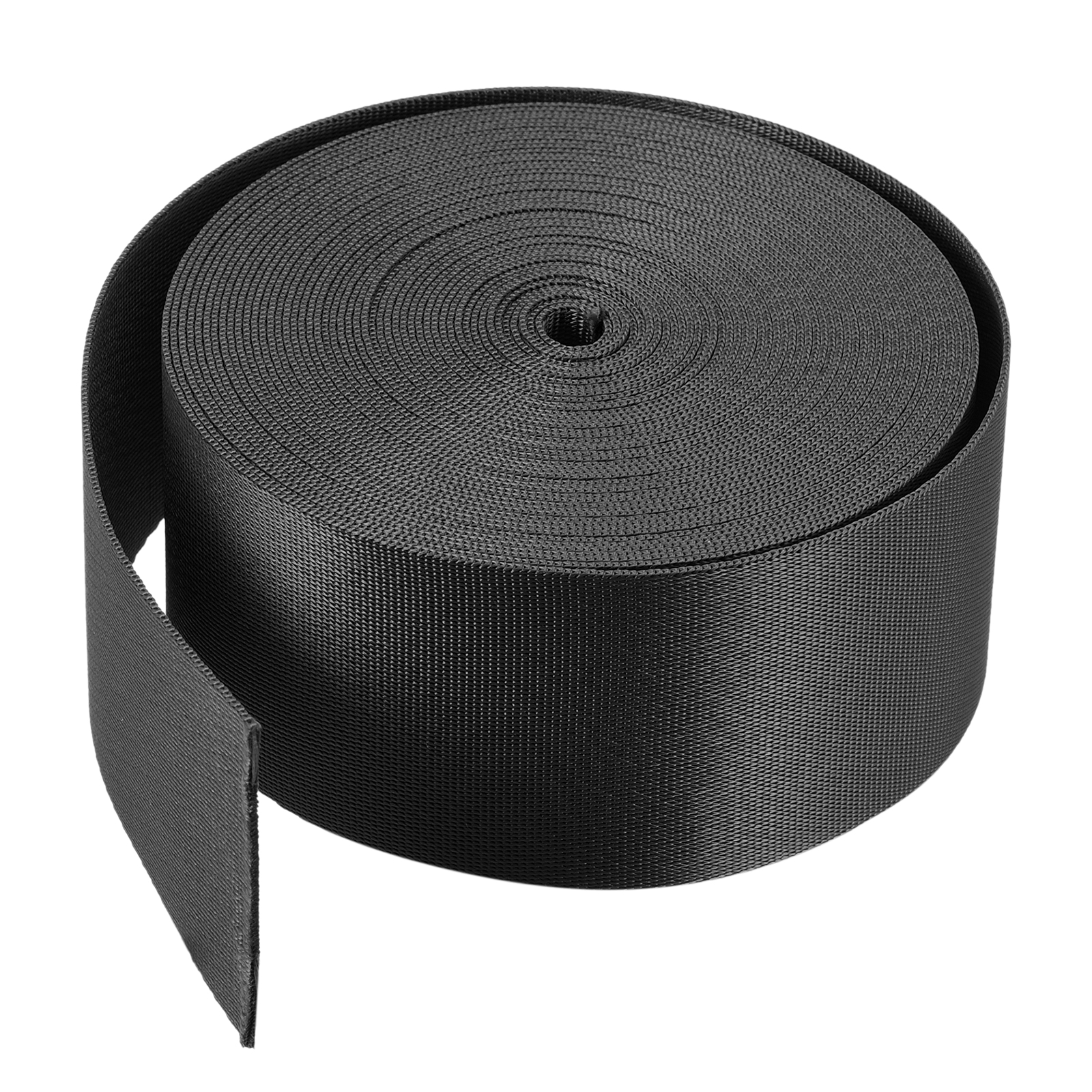 Uxcell Flat Nylon Webbing Strap 1 Inch 4 Yards Black for Backpack ...