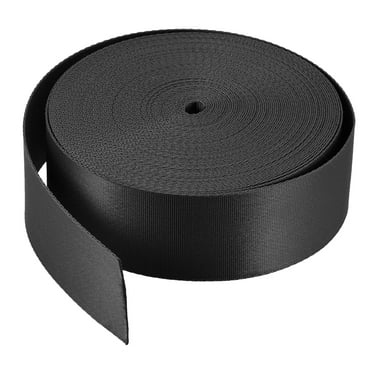 Uxcell Flat Nylon Webbing Strap 1 Inch 4 Yards Black for Backpack ...