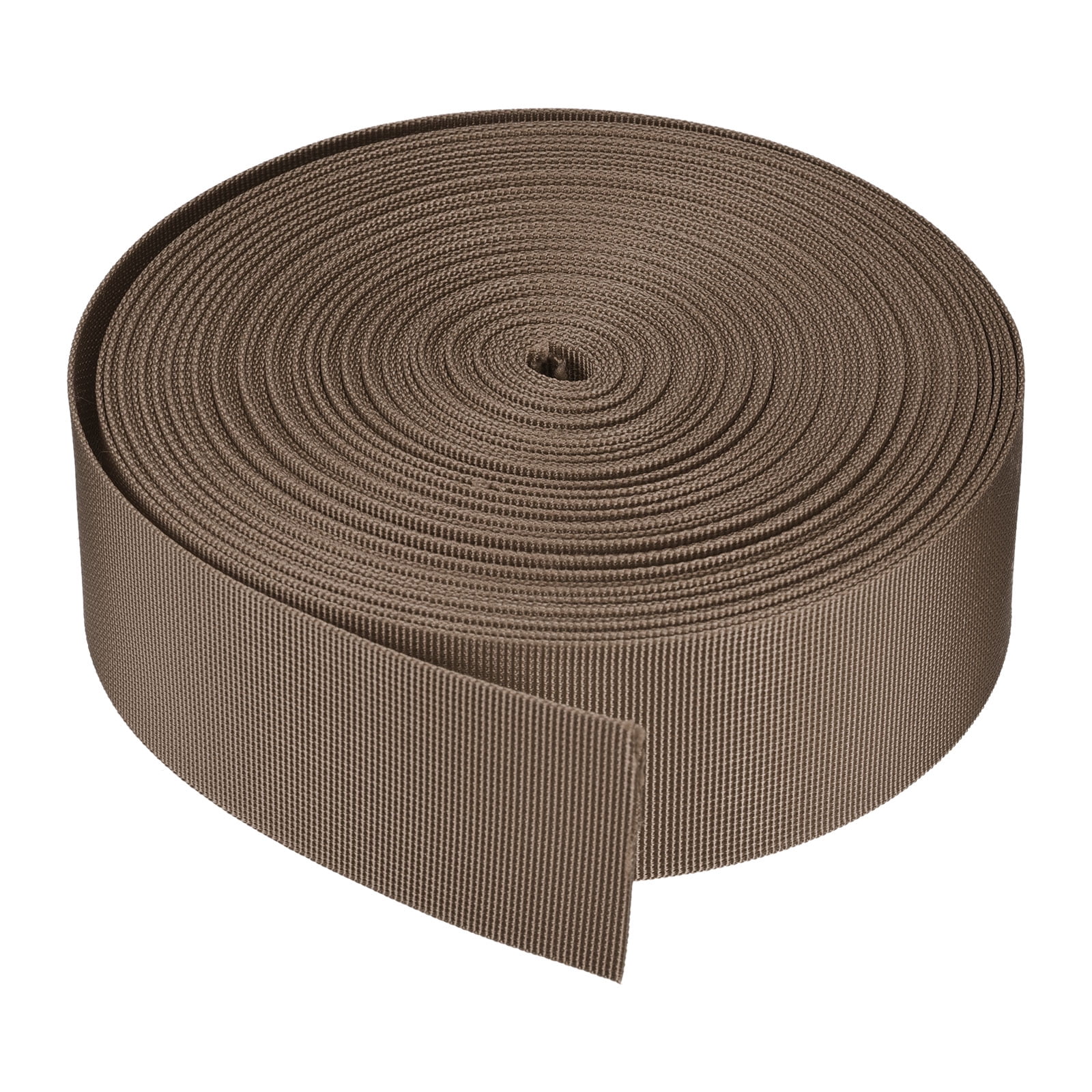 Flat Nylon Webbing Strap 2 Inch 20 Yards Light Brown for Backpack ...