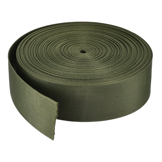Flat Nylon Webbing Strap 2 Inch 20 Yards Olive for Backpack, Luggage ...