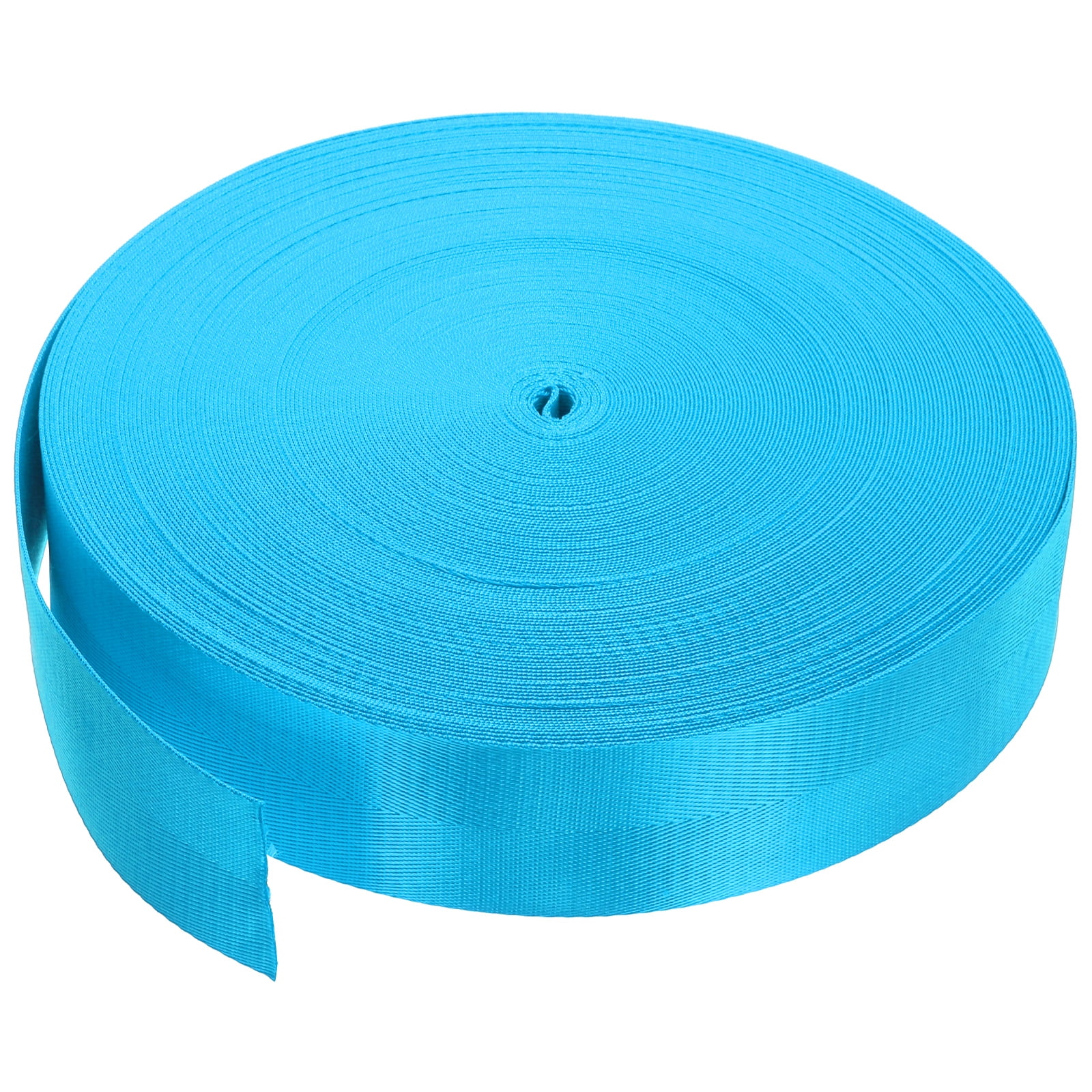 Flat Nylon Webbing Strap 2 Inch 50 Yards Sky Blue for Backpack, Cargo ...