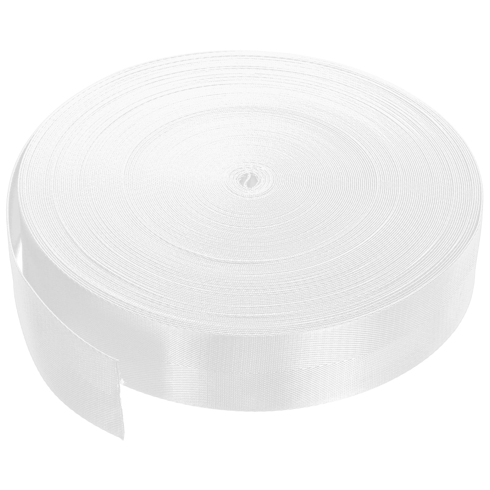 Flat Nylon Webbing Strap 2 Inch 50 Yards White for Backpack, Cargo ...