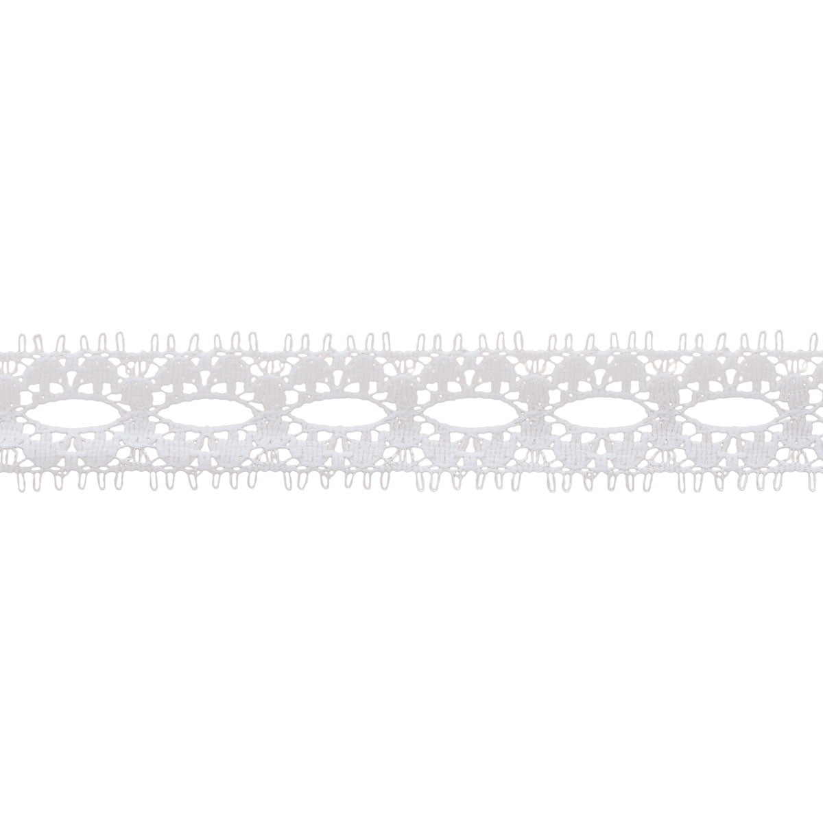 Flat Open Lace 7/8" X 12yd - White - Walmart.com
