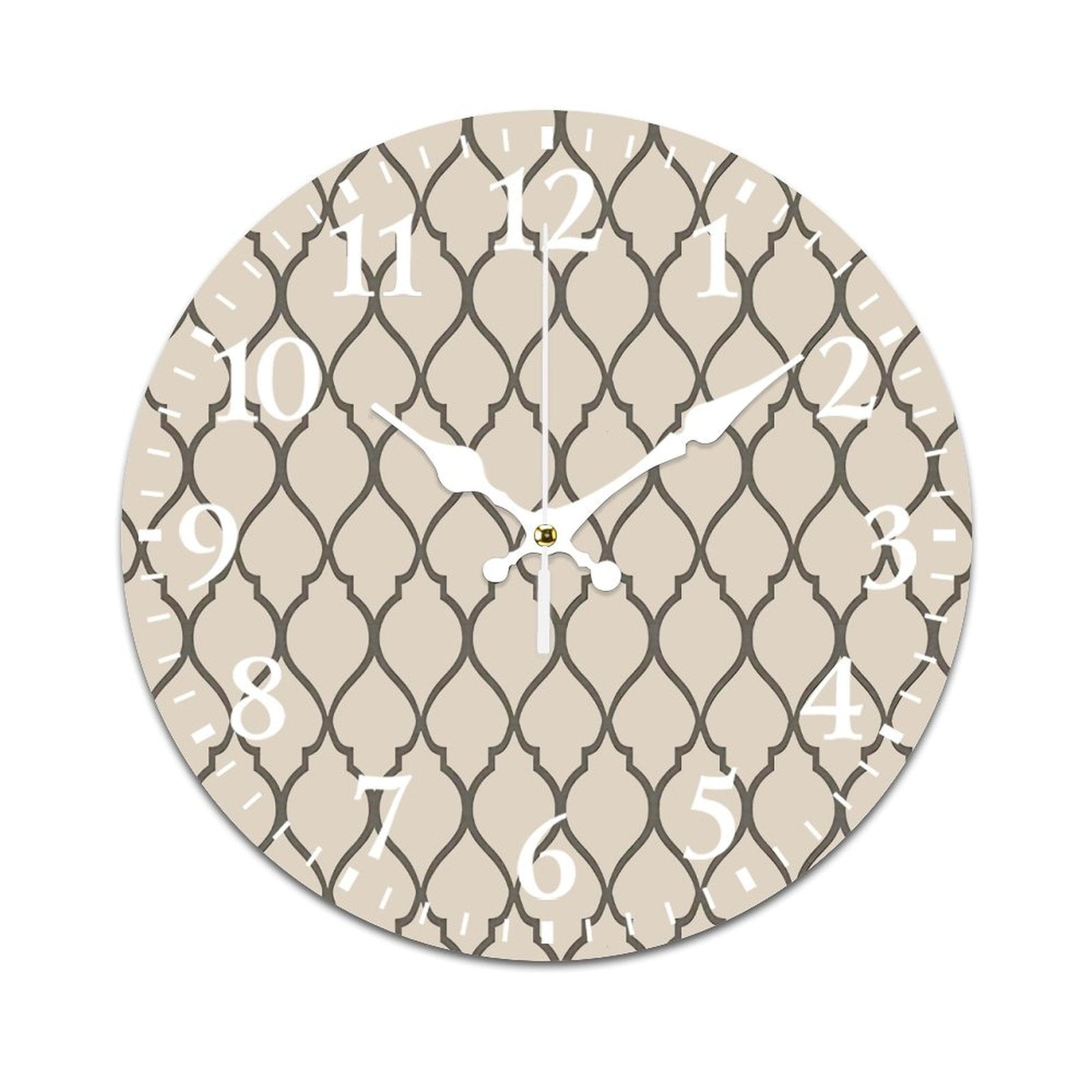 Flat Outline Moroccan Pattern Wall Clock Modern Design Clocks Wall ...