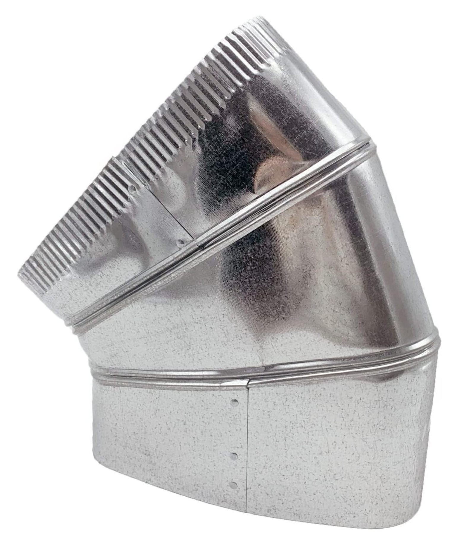 Flat Oval Elbow | Flat Elbow Transition | 6" Sheet Metal 45-Degree Oval ...