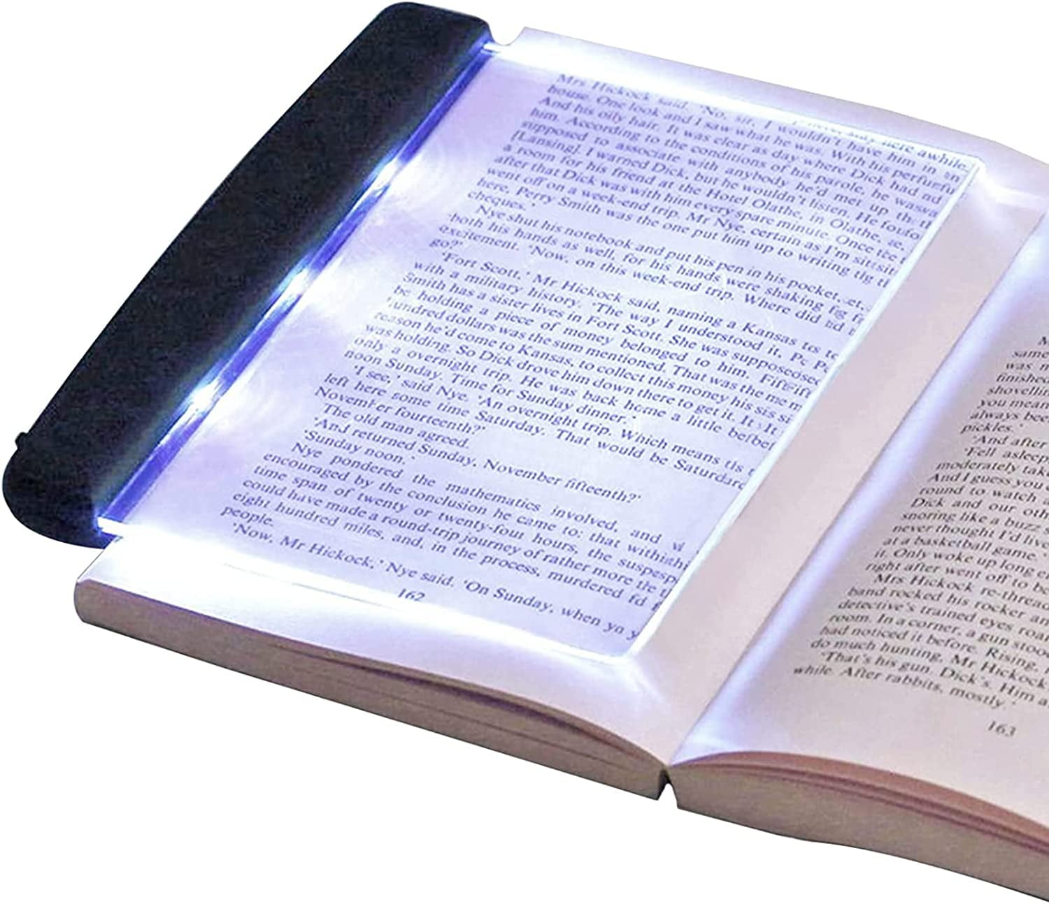 Portable LED Reading Light, Battery Operated Travel Night-Time Desk ...