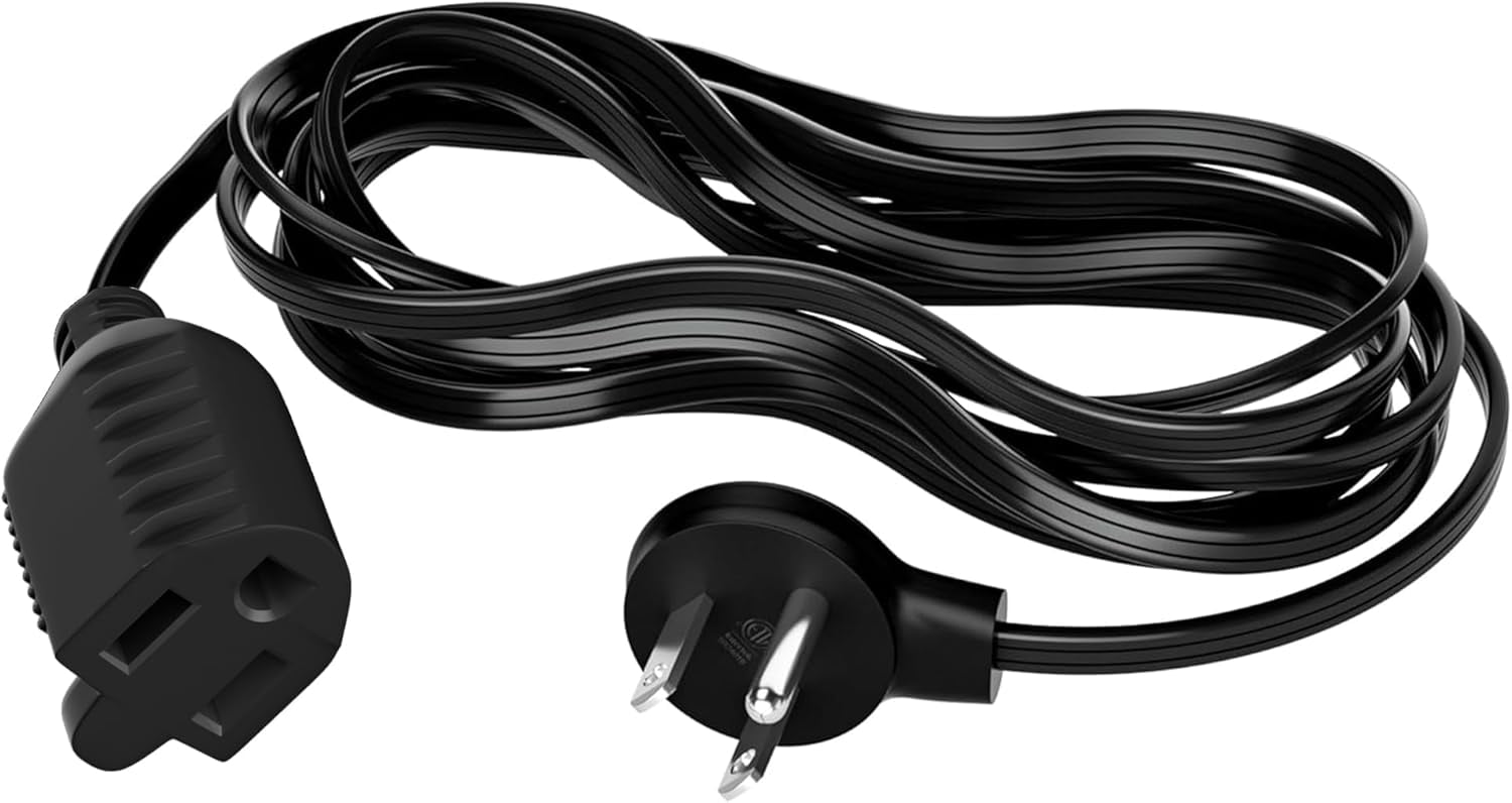 Flat Plug Extension Cord 30 Ft with Slim Space-Saving Plug Design, Thin ...
