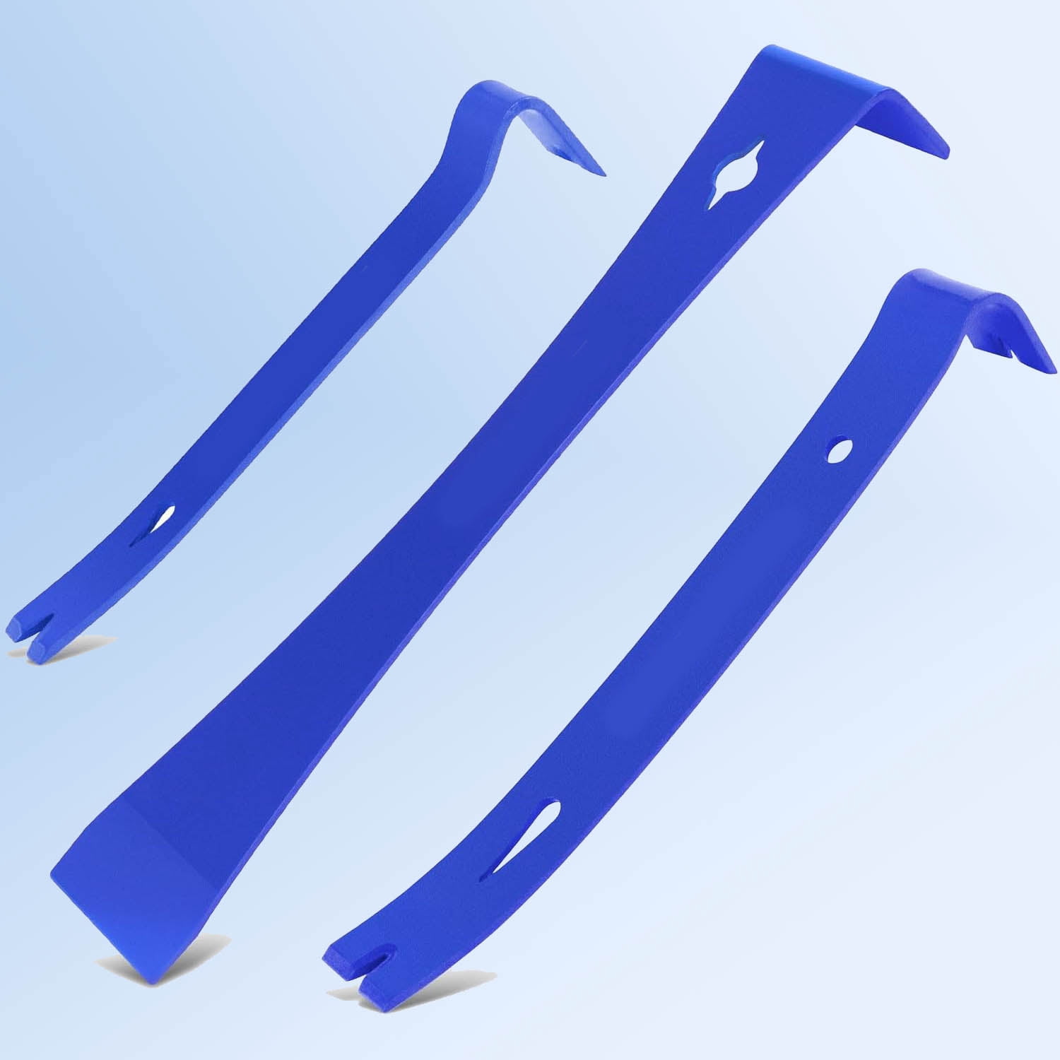 Flat Pry Bar Set, Trim/Pry Bar, Ultra Bar and Mini Bar, High Carbon ...