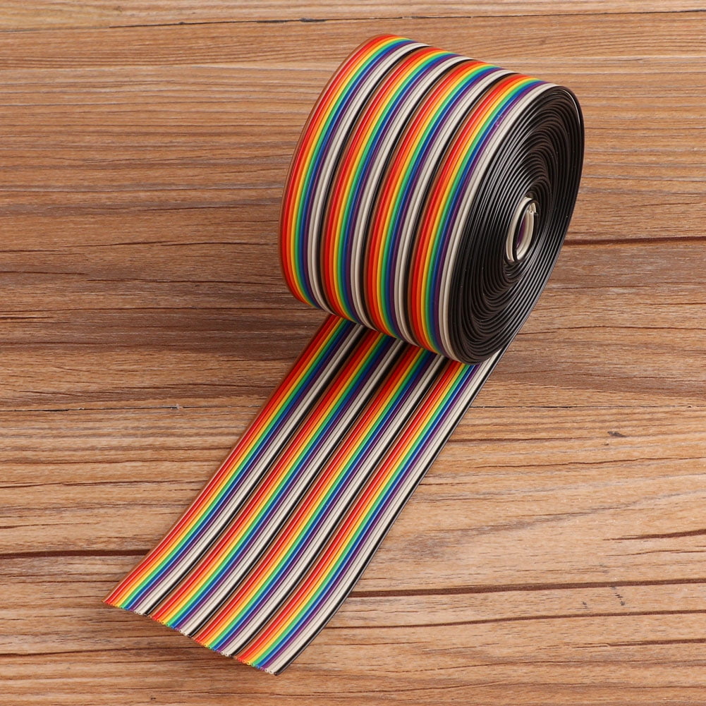 Flat Ribbon Cable Colorful 1.27mm Pitch 5.08cm Line Width Cable 40P ...