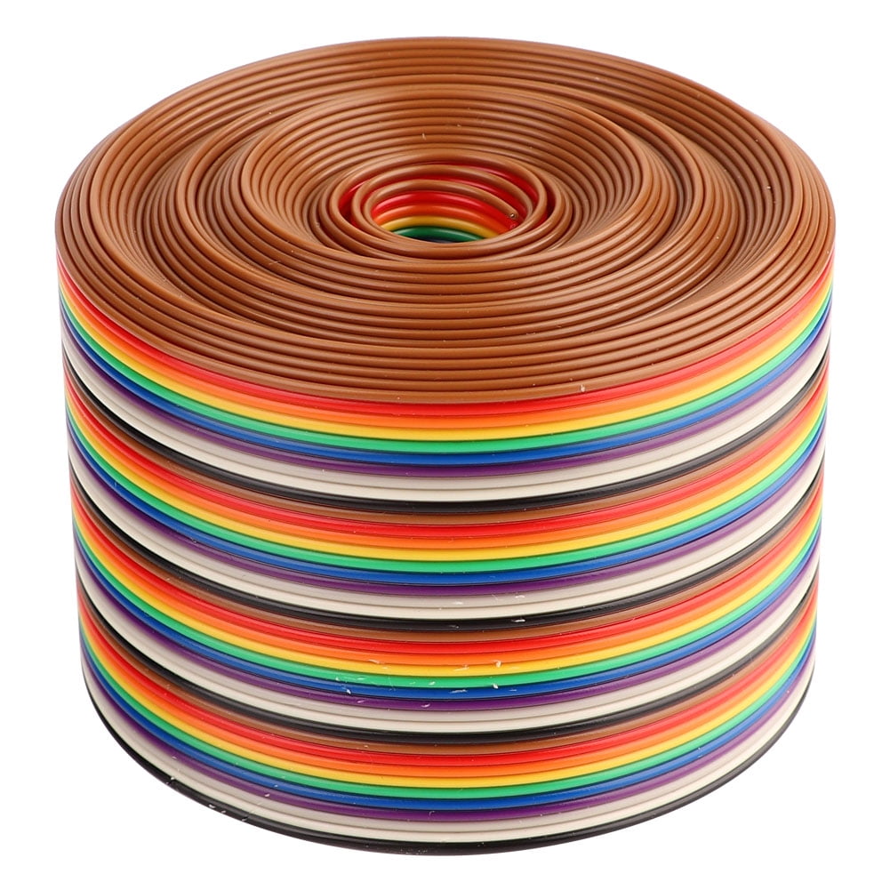Flat Ribbon Cable Colorful 1.27mm Pitch 5.08cm Line Width Cable 40P ...