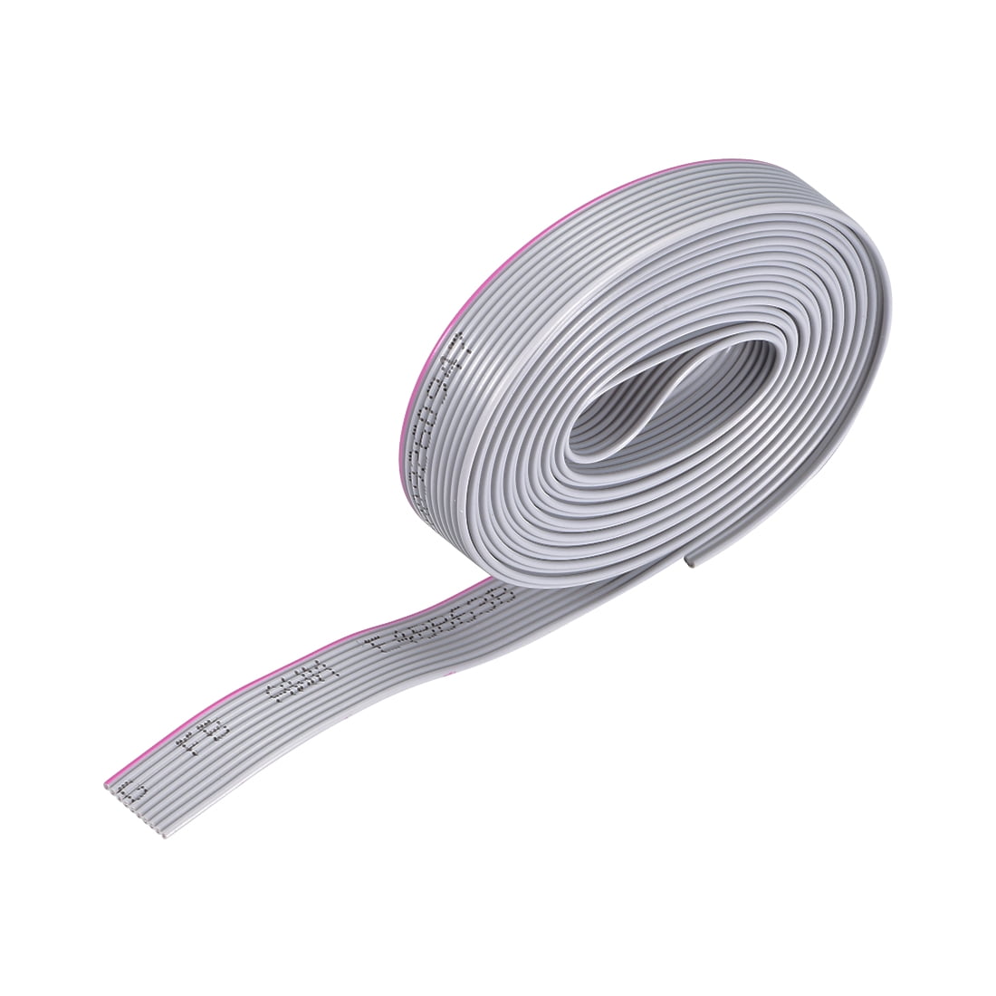 Flat Ribbon Cable Wire 2m / 6.6ft Length 1.0mm Pitch 10 Pins Gray for ...