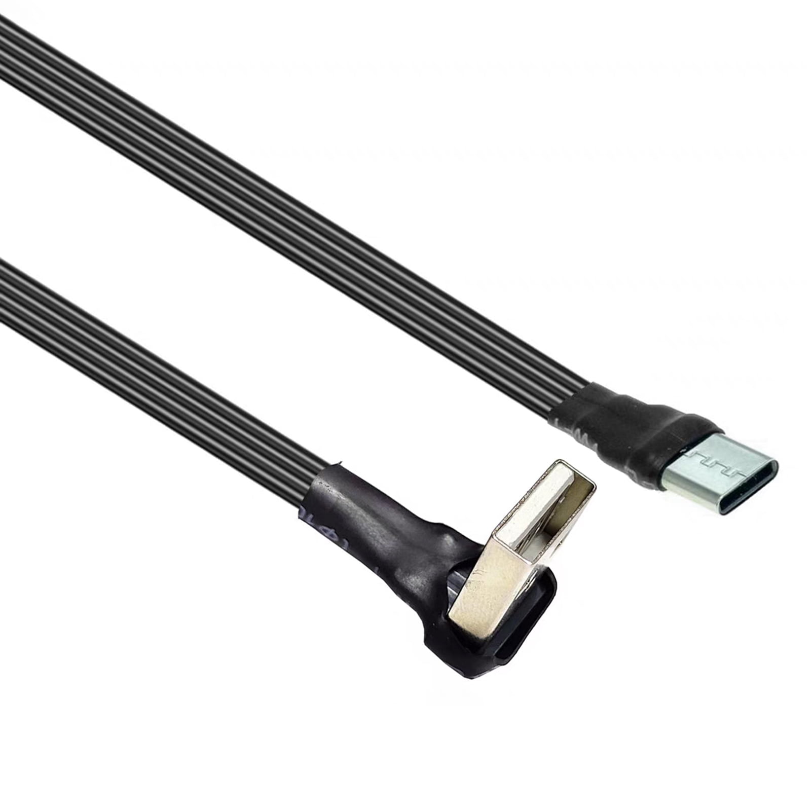 Flat Right Angles USB To Type C Adapters Data Transfer Cable 480Mbps ...