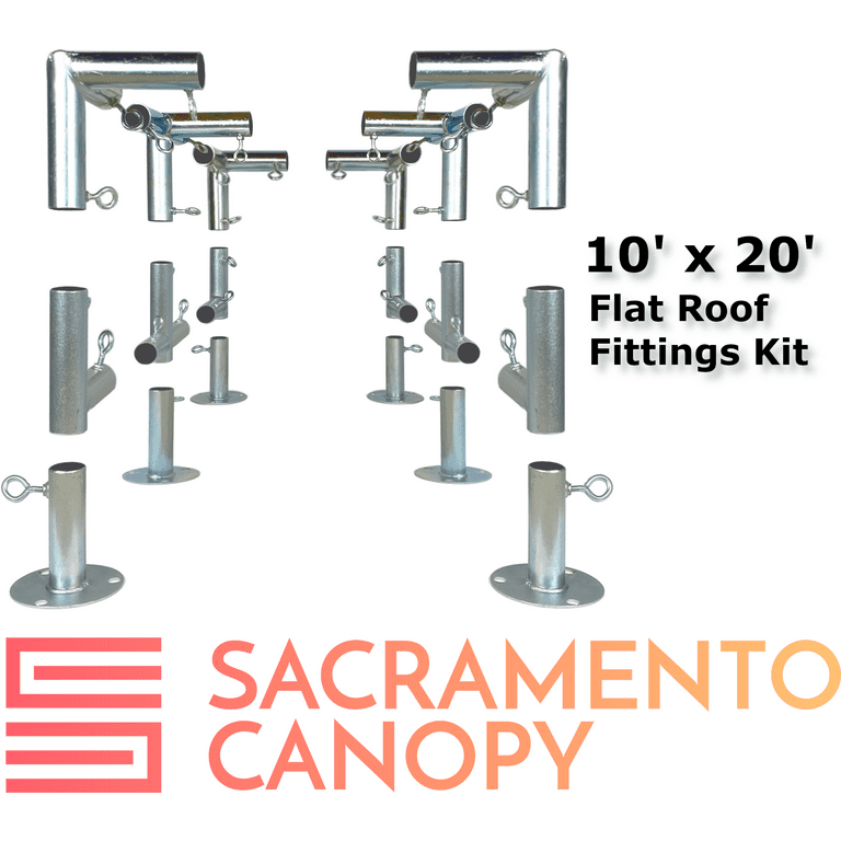 Flat Roof Canopy Fittings Outlet USA | www.pinnaxis.com