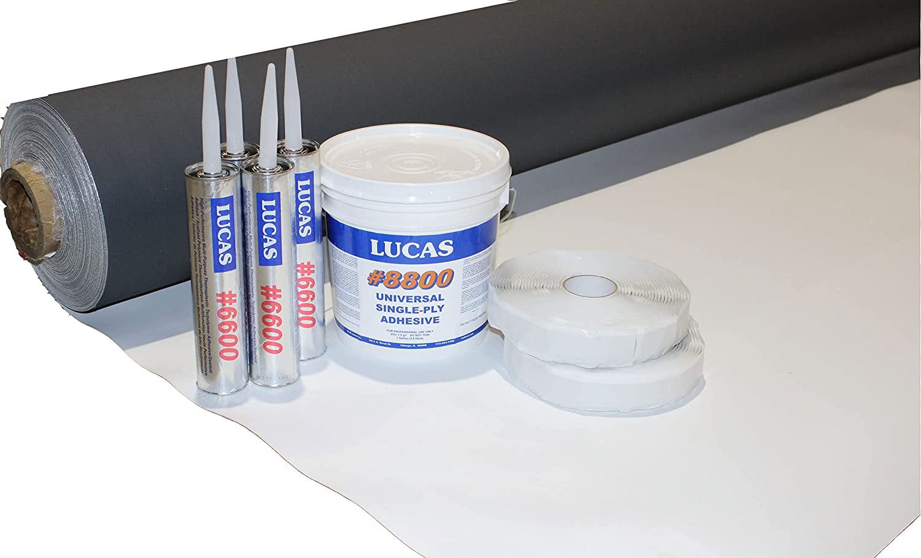 Flat Roof Universe RVK45TPO95, White TPO Rubber Roof Kit, for RV ...