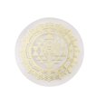 Flat Round Natural Selenite Slice Coasters Reiki Stone for Balance ...