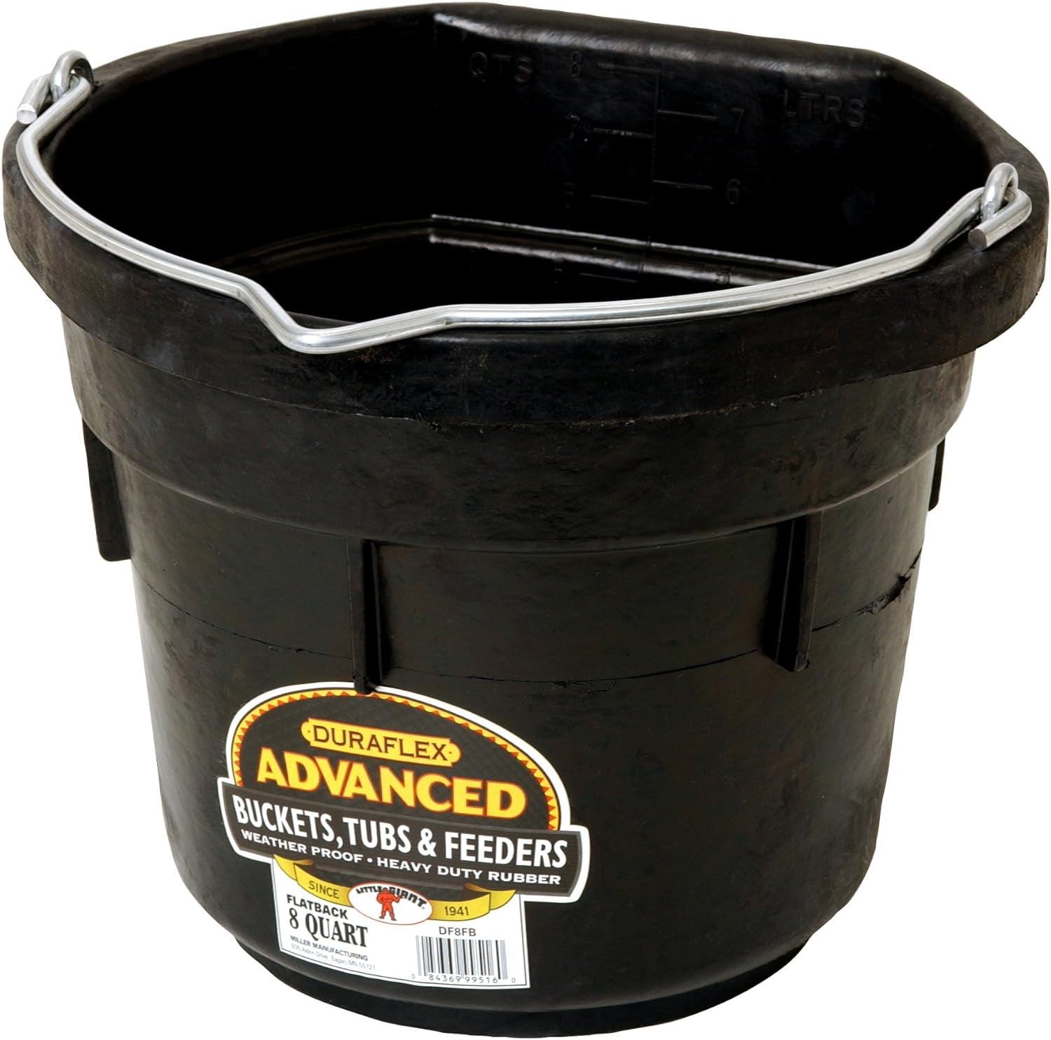 Flat Rubber Bucket | Rubber Water Pail for Horses | Flat Back Bucket ...