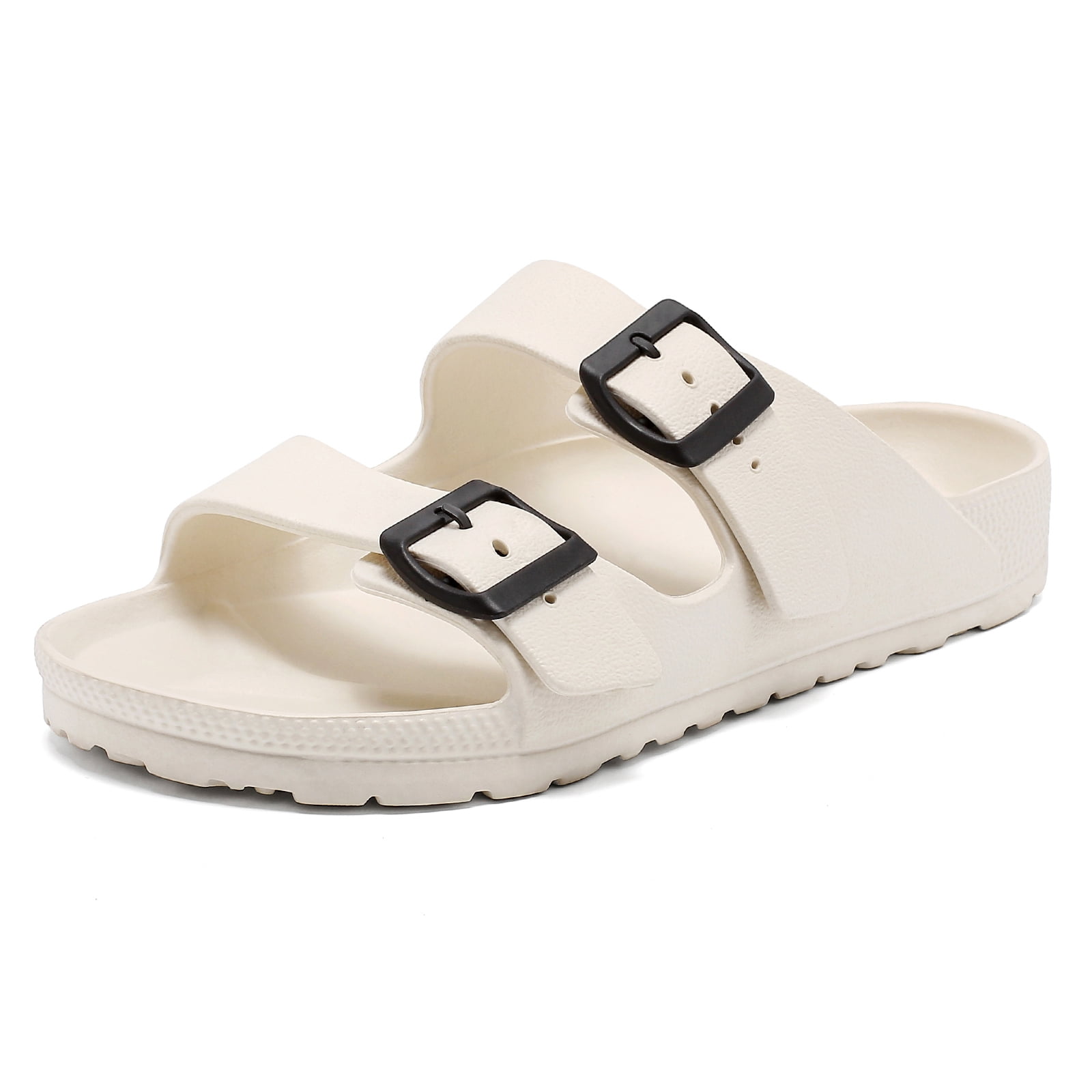 Flat Sandals Women Men For Summer Beach , Comfortable Foam Slides with ...