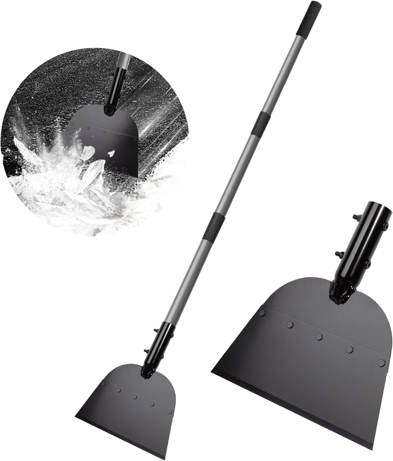 Flat Shovel,Snow Shovel, Ice Scraper, 54 inch Snow Ice Chopper for ...