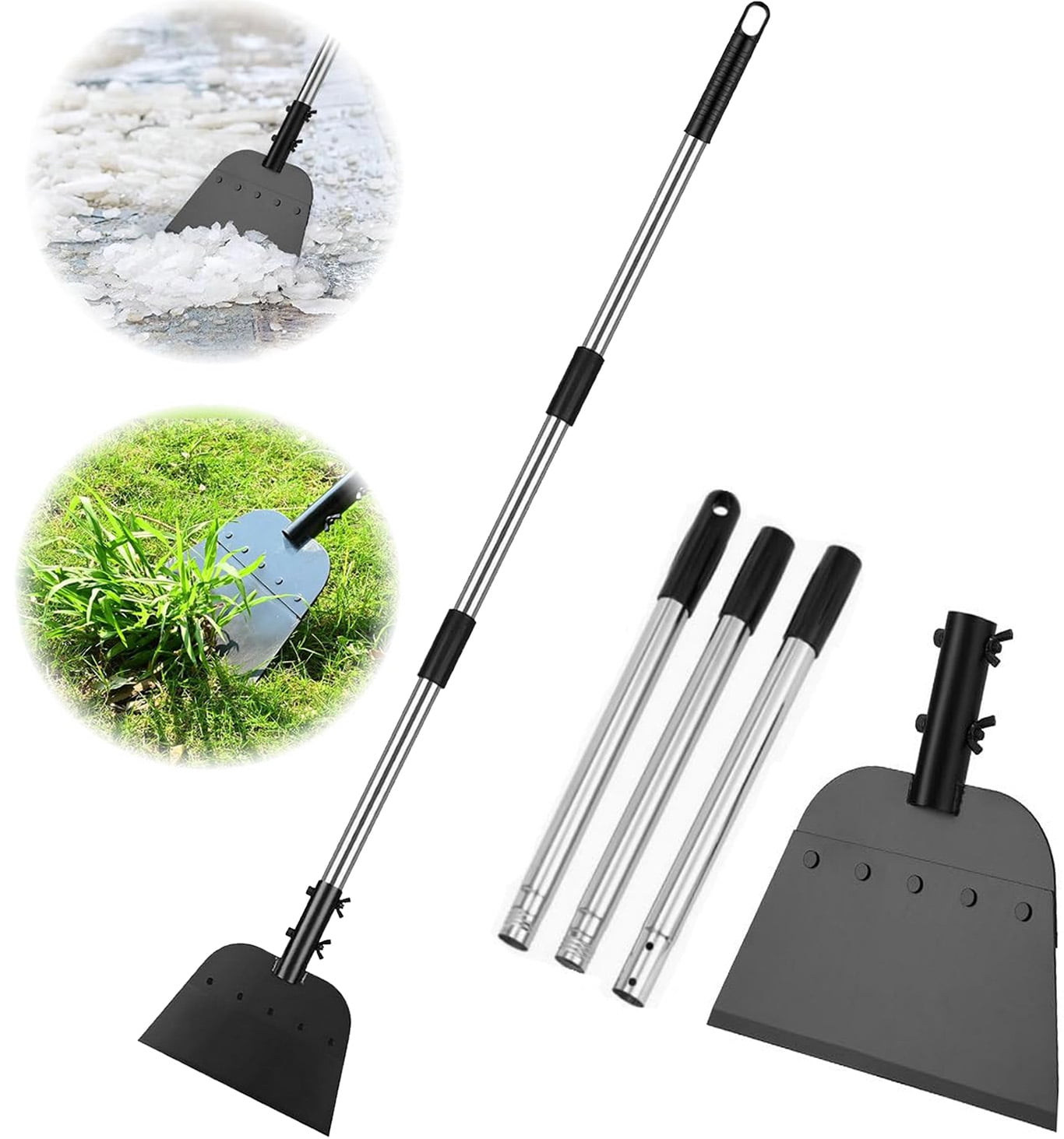 Flat Shovel,Snow Shovel, Ice Scraper, 54 inch Snow Ice Chopper for ...