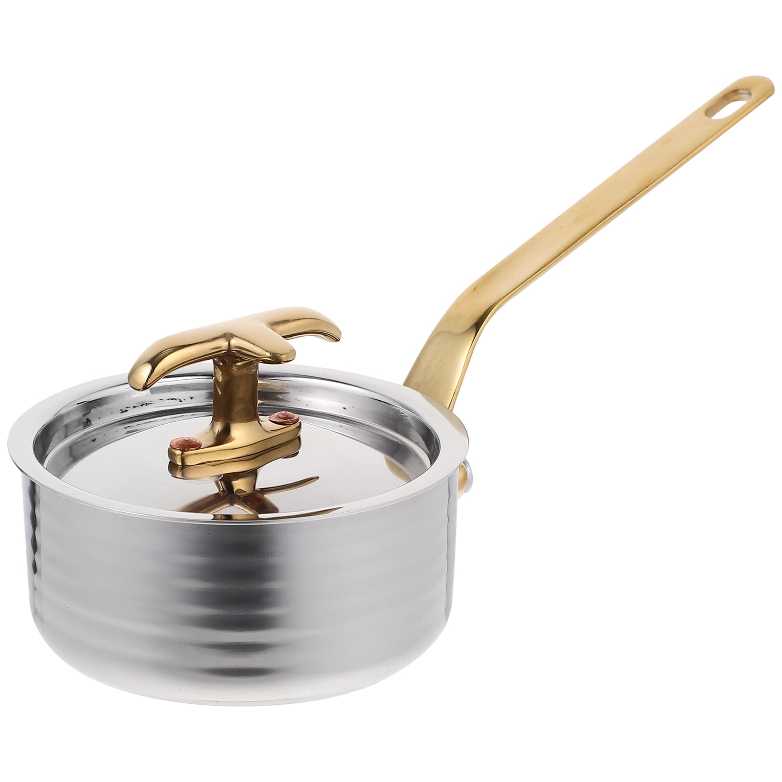 Flat Skillet Sauce Pan Portable Cooking Pot Steaming Single Handle ...