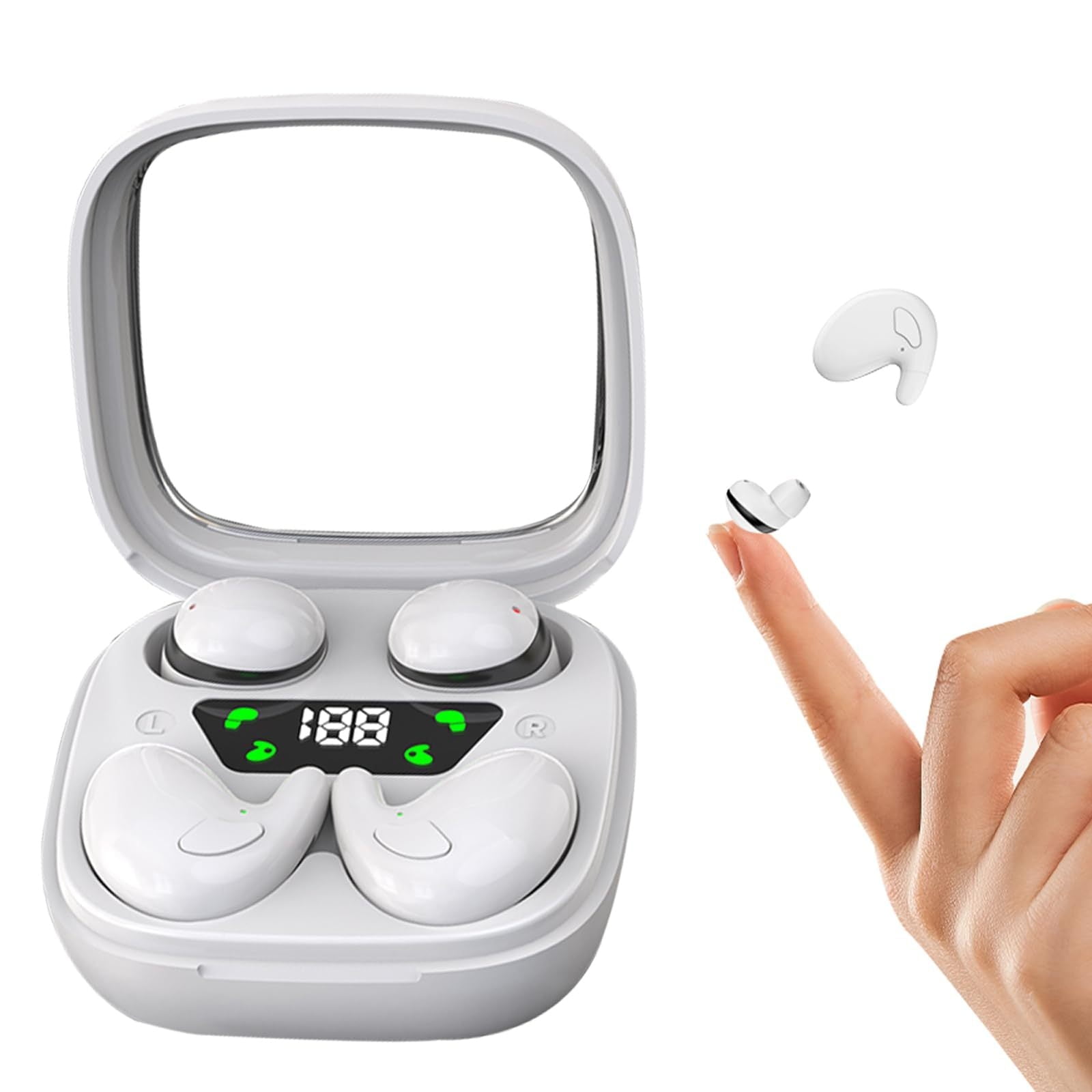 Flat Sleep Mini Invisible Small Tiny Earbuds Wireless Bluetooth Ear ...