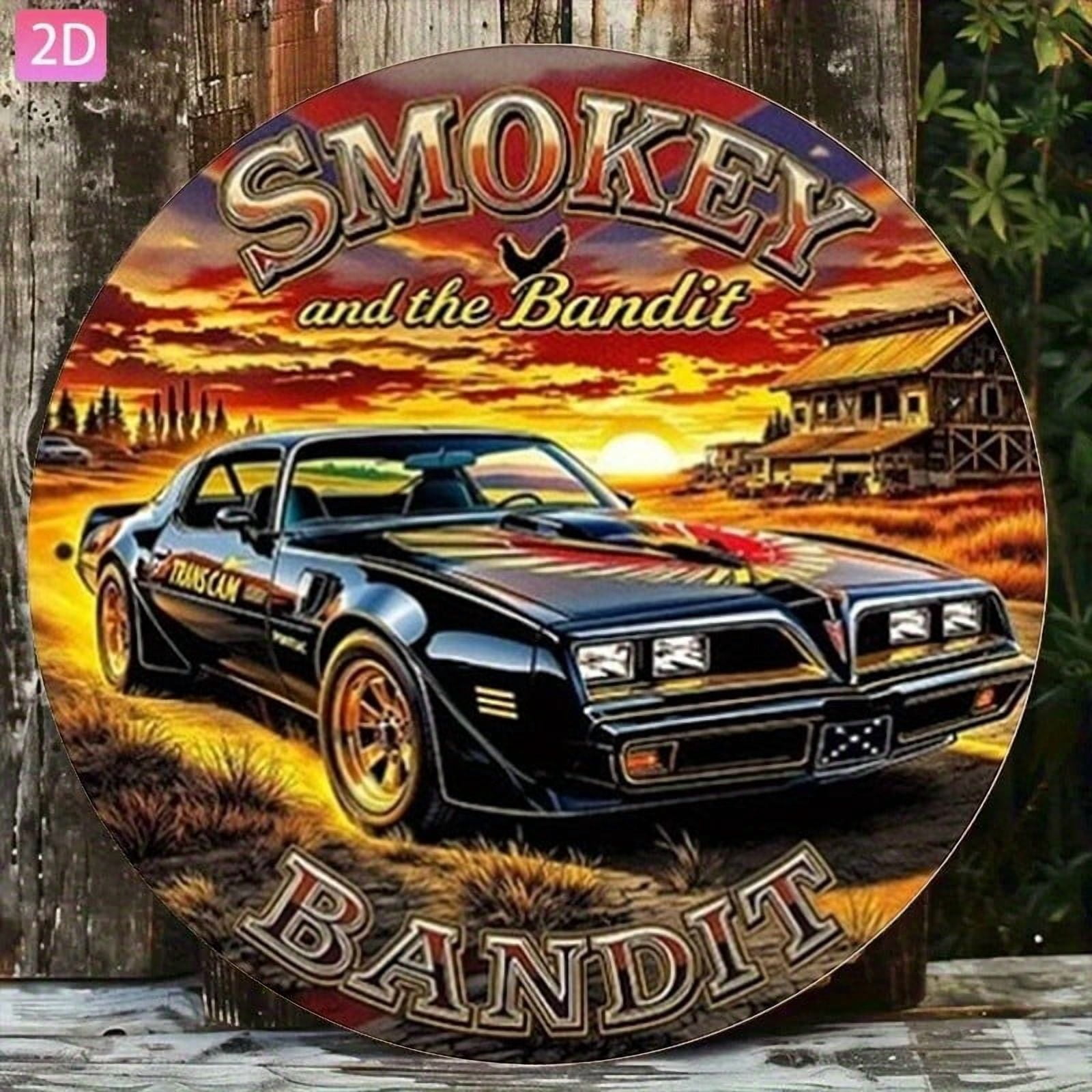Flat,"Smokey and Bandit"Sports Car Aluminum Wall Tin Metal Signs Home ...