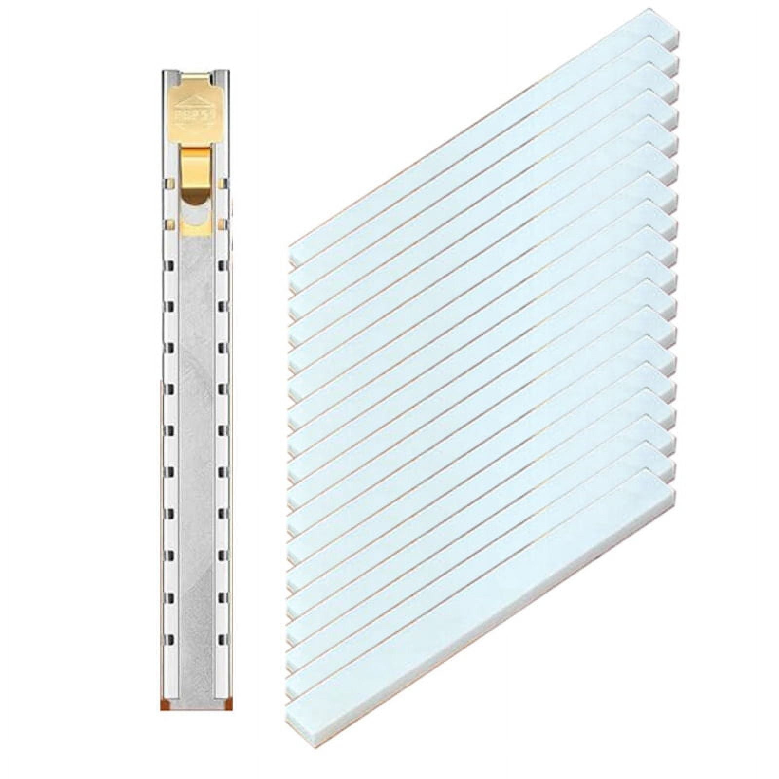 Flat Soapstone Holder Steel with 18 Natural Soapstone Pencil Refills ...