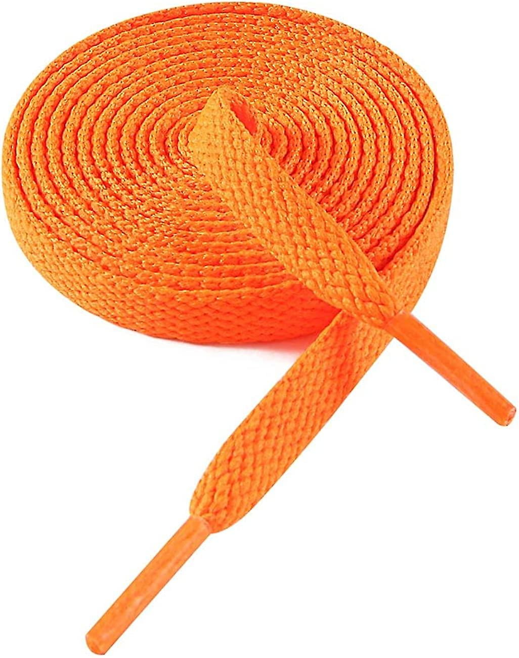 Flat Sports Shoe Laces 8mm Wide Sneaker Shoelaces Premium Trainer Shoe ...