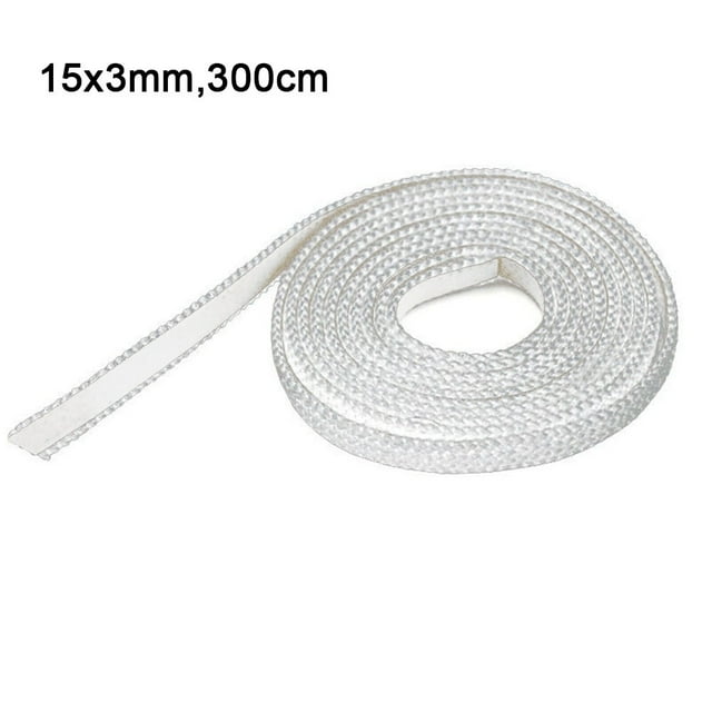 Flat Stove Rope Self-adhesiveS Glass Seal Stove Fire Rope Furnace Kiln ...