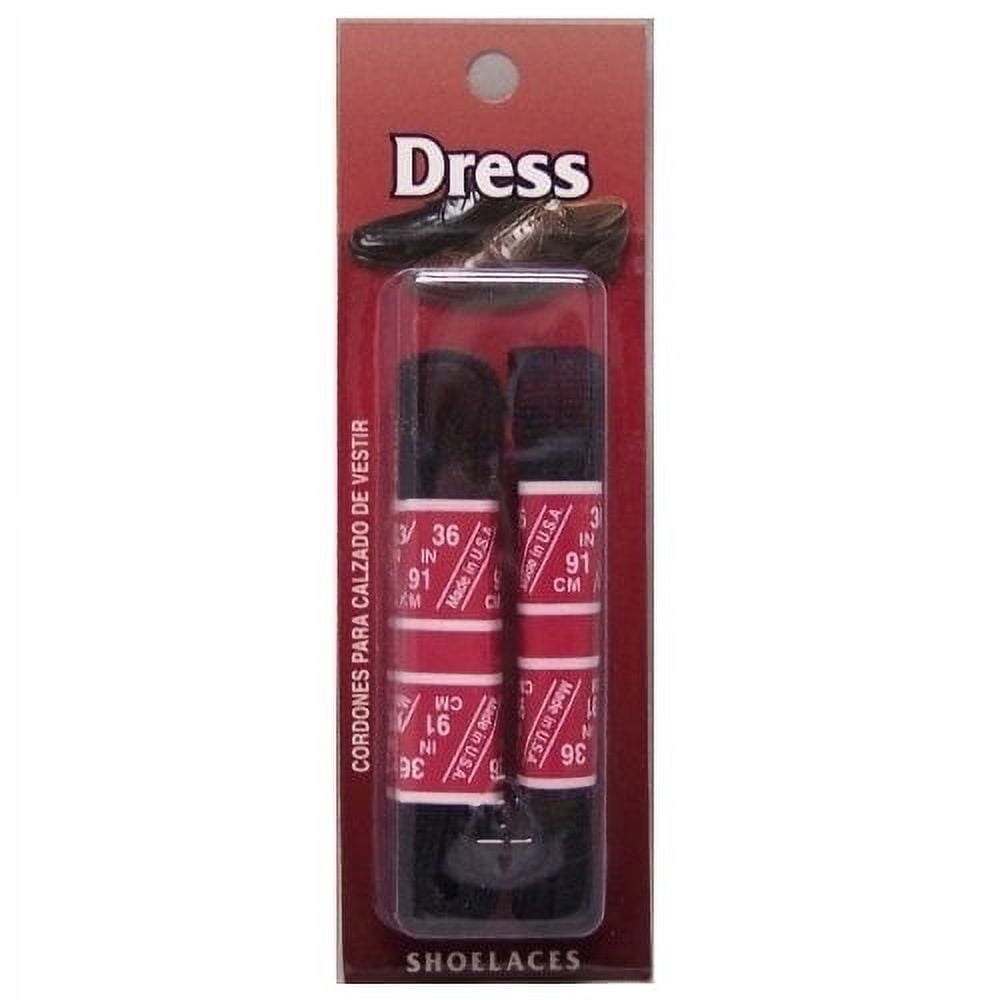 Flat Style Dress Shoe Laces (2 Pair) (27 Inch, Brown) - Walmart.com