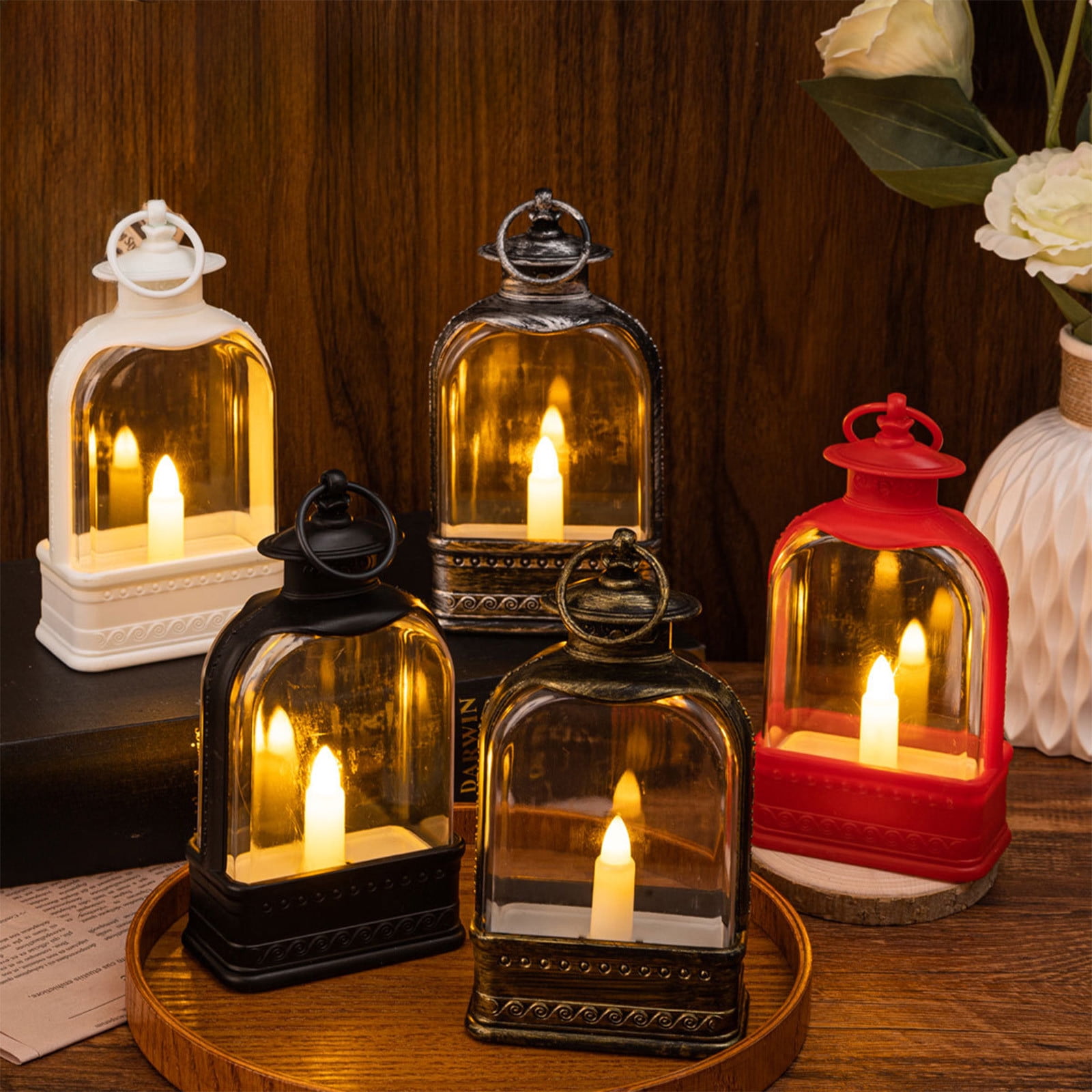 Flat Style LED Electronic Lantern | Flameless Battery-Operated ...