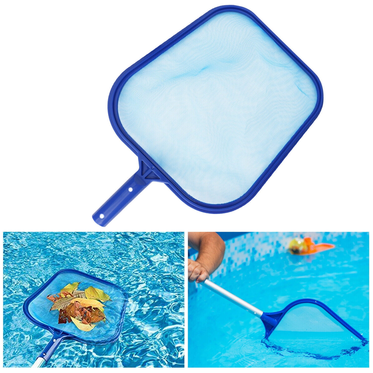 Flat Swimming Pool Skimmer Flat Bag Rake Net Mesh Leaf Cleaning Tool ...
