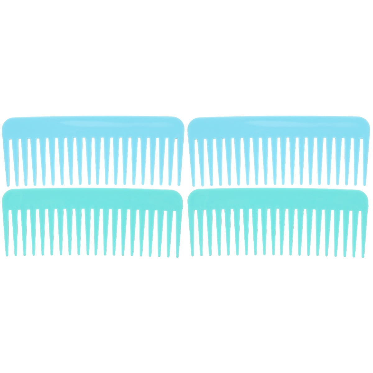 Flat Thick Wide Tooth Comb Home Hair Combs Detangling Travel 4 Pcs ...