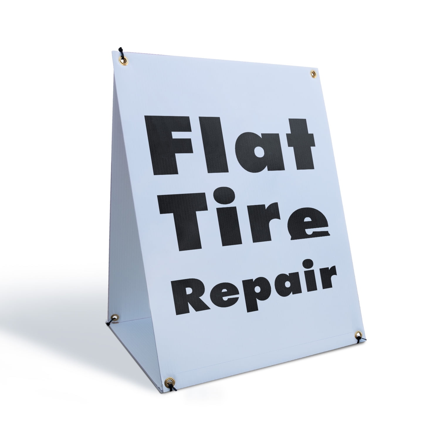 Flat Tire Repair Sidewalk Sign 24 Inch x 36 Inch A-Frame Images On Both ...