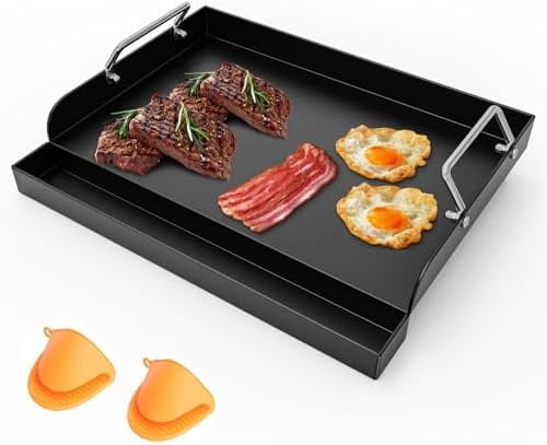 Flat Top Griddle Insert for Outdoor Gas Grill, Universal Cast Iron ...