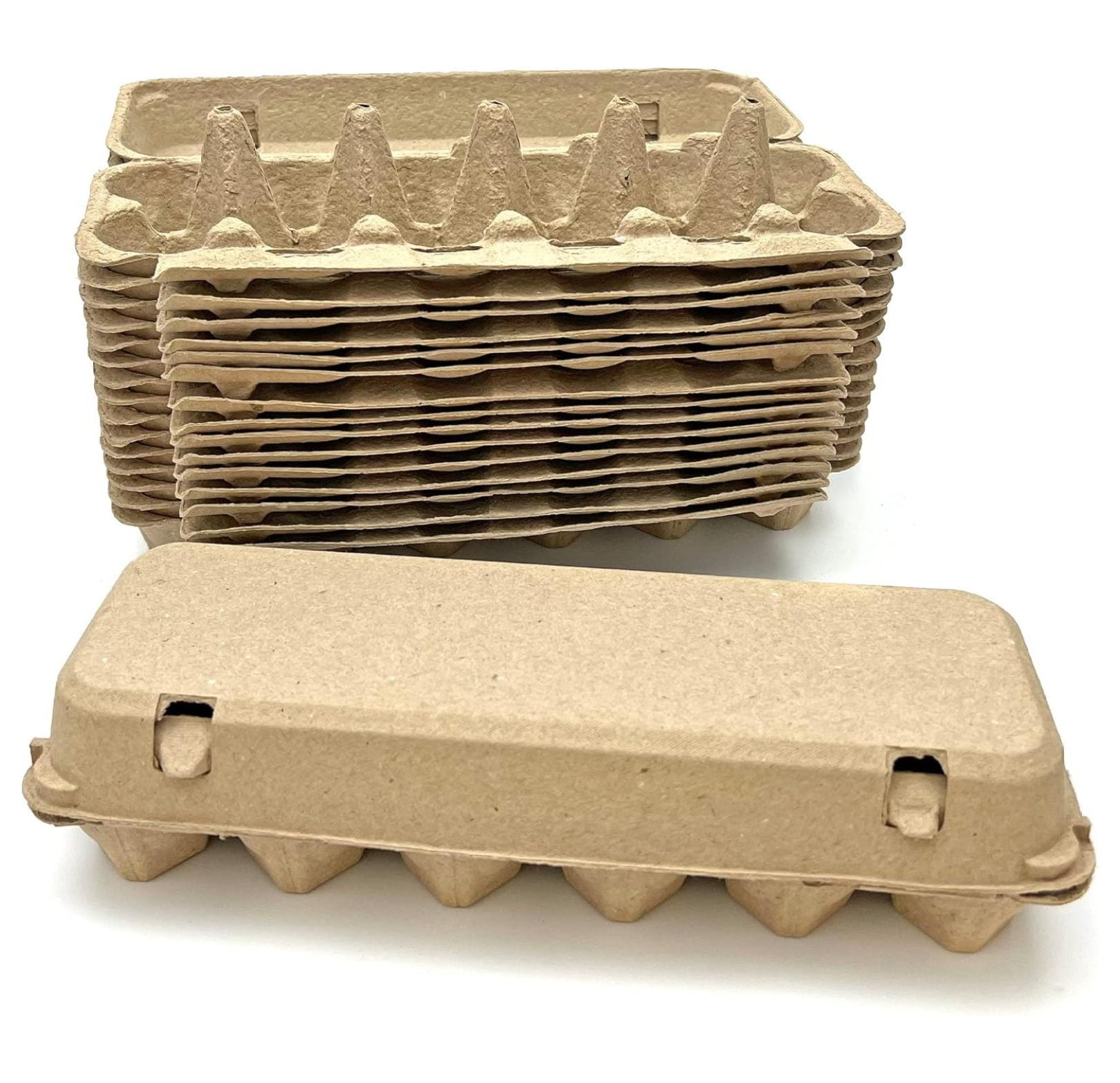 Flat Top Paper Egg Cartons (15 Pack) - Walmart.com