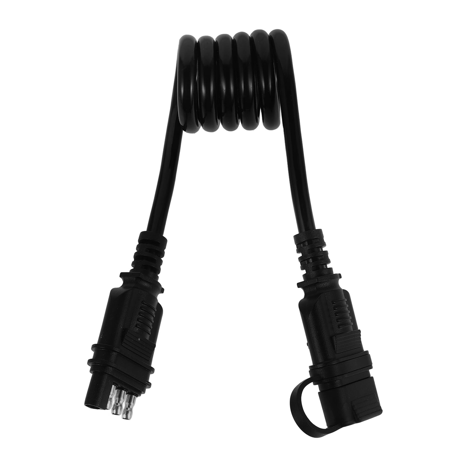 Flat Trailer Extension Coiled Cable 4 Pin Wiring Harness Stretchable ...