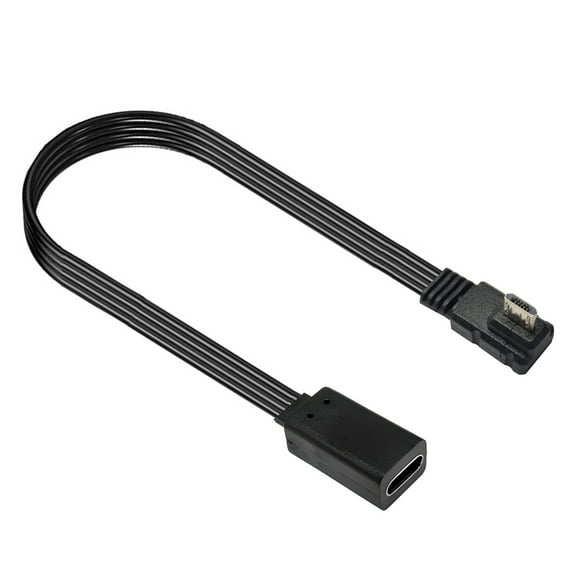 Flat Type C To Microed USB Converter Cord For Narrow Space Supports 10W Fast Charging Multiple ...