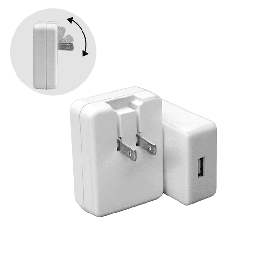 Flat USB Wall Charger, 5V 2A USB Port Wall Charger Adapter with ...