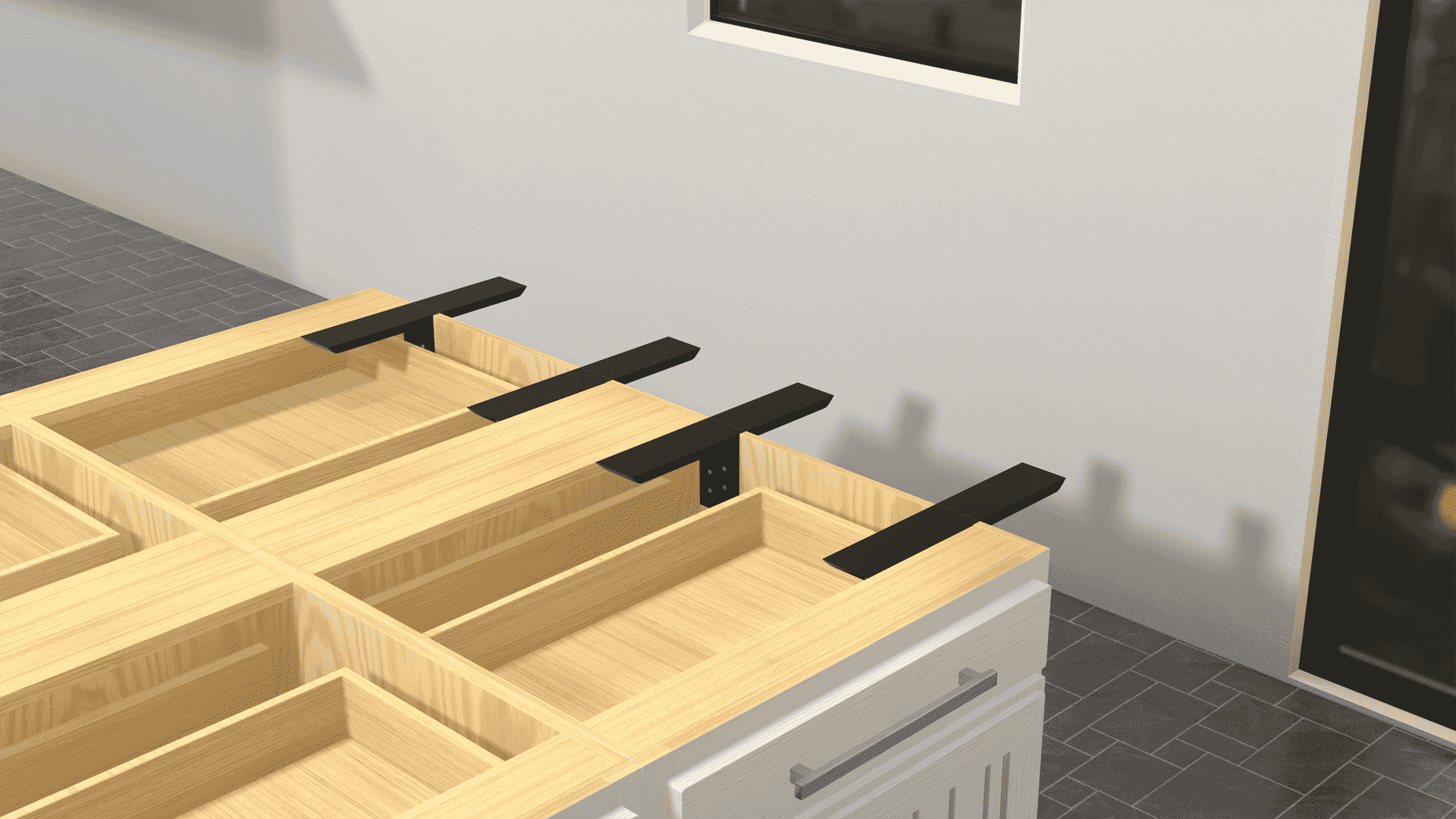 Flat Wall Countertop Support Bracket (40 inch, Steel) - Walmart.com