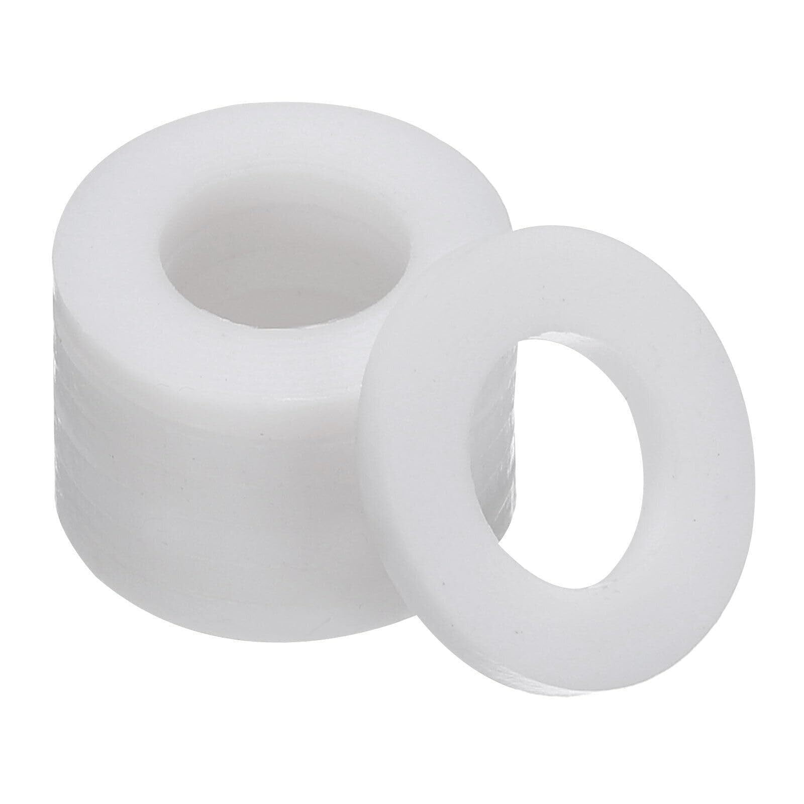 Flat Washers, 100 Pcs 18mm OD 10mm ID 2mm Thick PTFE Seal Washer Flange ...