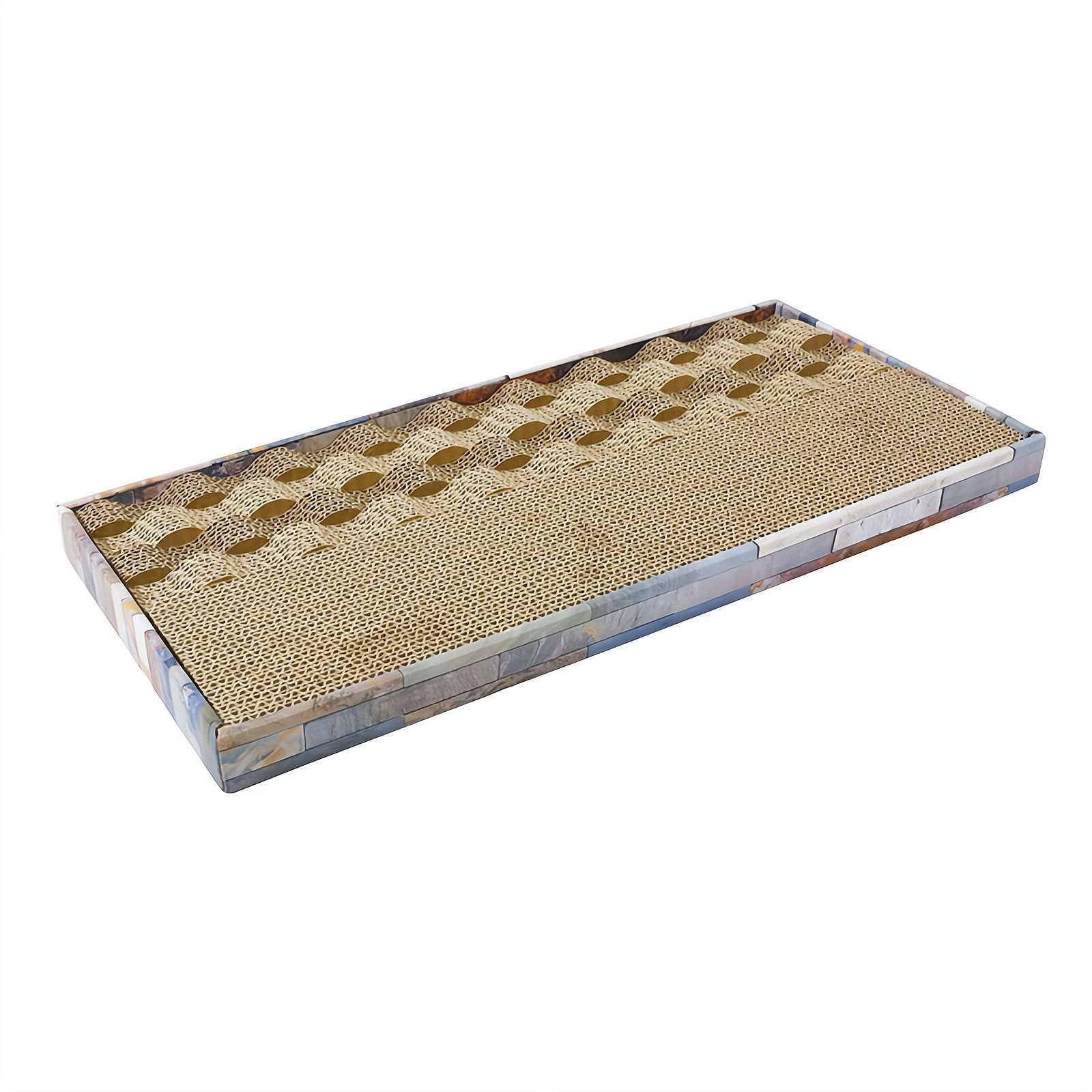 Flat Wave Connectable Cat Scratch Board - Corrugated Paper Grinding Toy ...