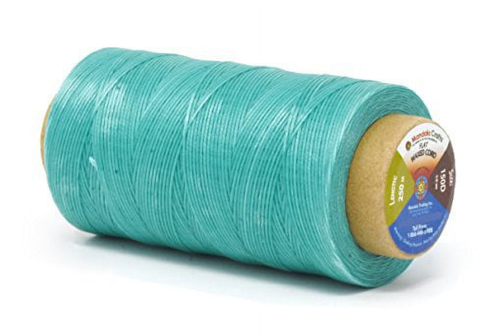 Flat Waxed Thread for Leather Sewing - Leather Thread Wax String ...
