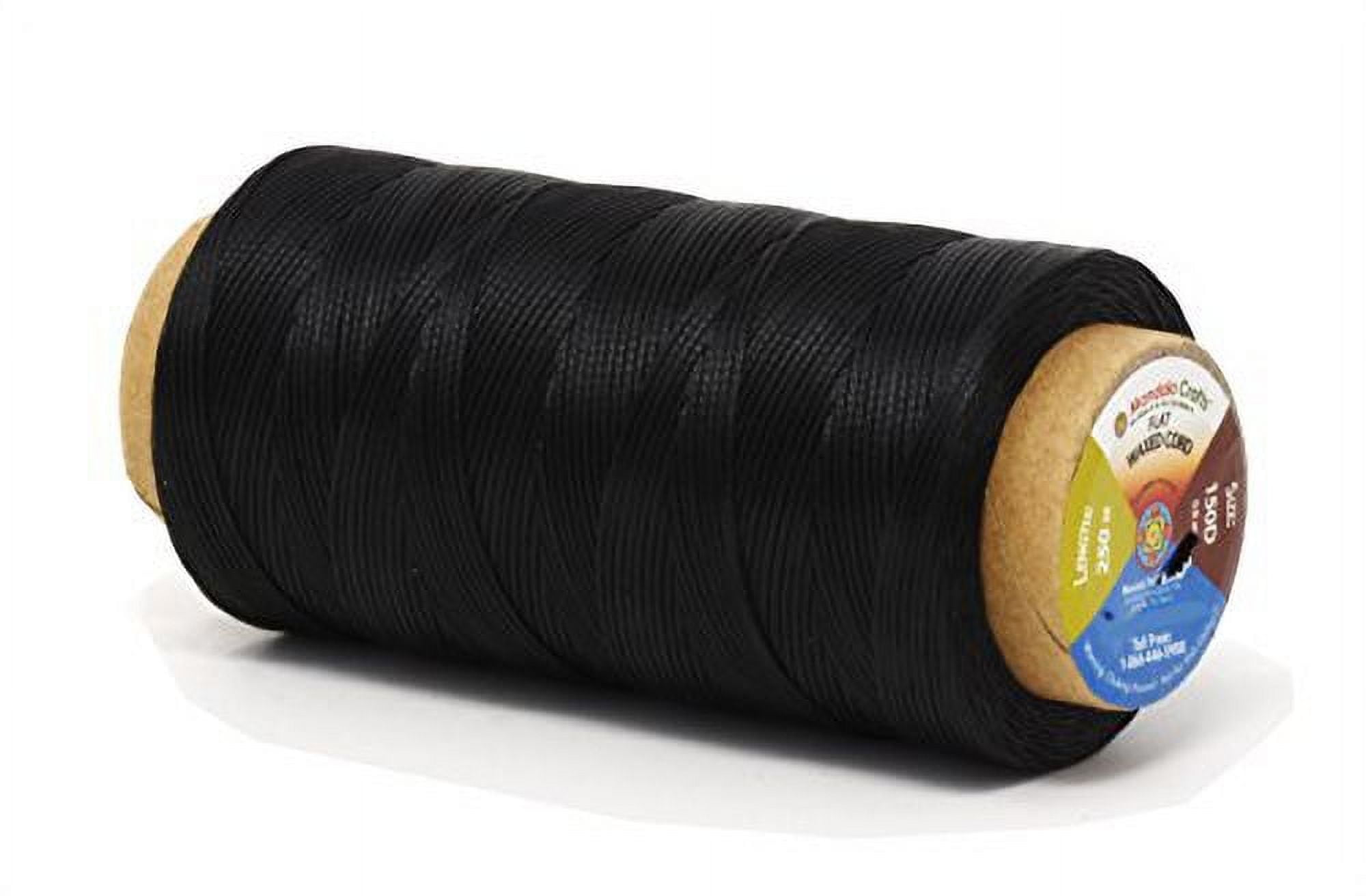 Flat Waxed Thread for Leather Sewing - Leather Thread Wax String ...