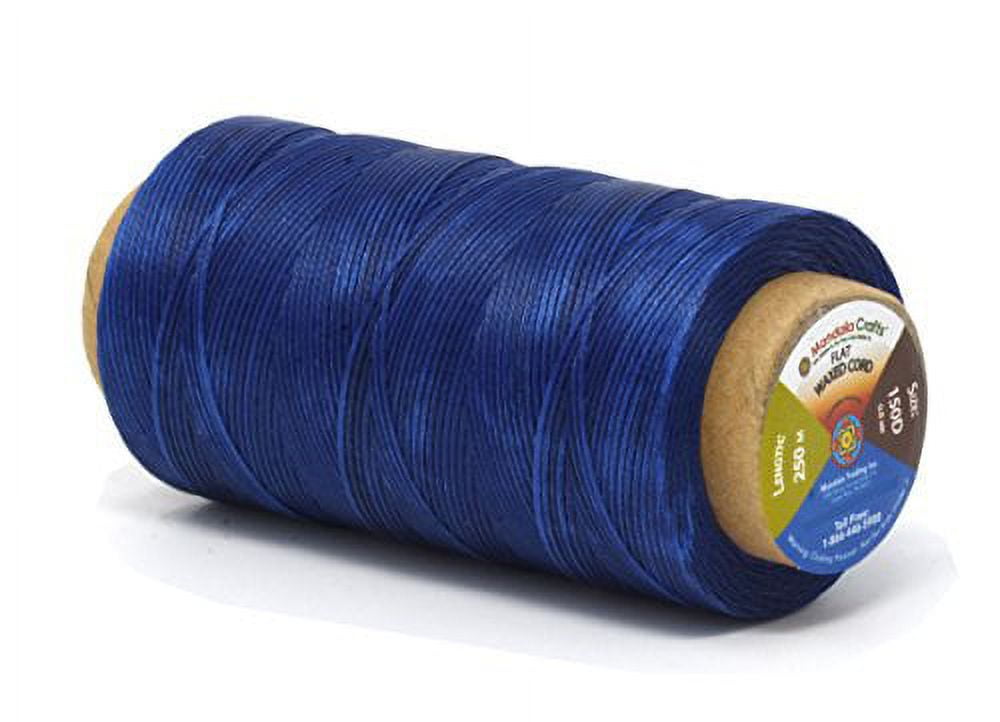Flat Waxed Thread for Leather Sewing - Leather Thread Wax String ...
