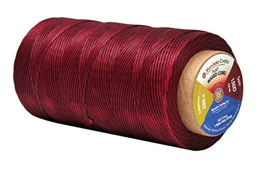 Flat Waxed Thread for Leather Sewing - Leather Thread Wax String ...