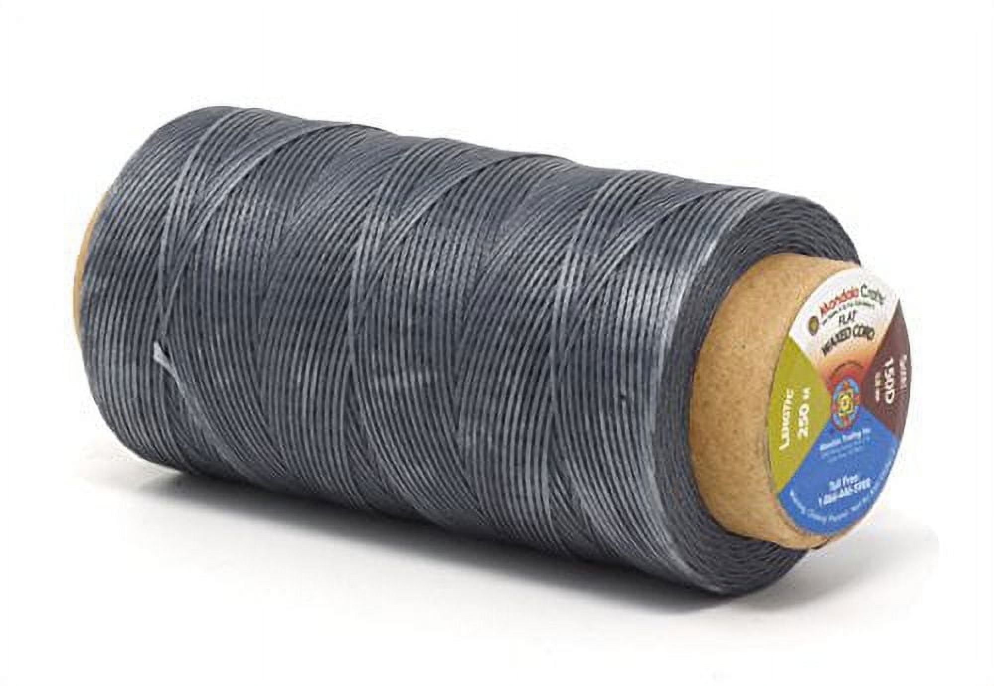 Flat Waxed Thread for Leather Sewing - Leather Thread Wax String ...