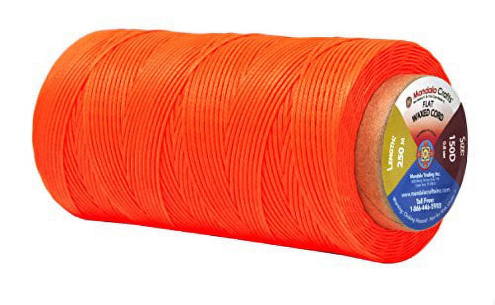 Flat Waxed Thread for Leather Sewing - Leather Thread Wax String ...