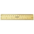 Flat Wood Ruler, Standard/Metric, 6" - Walmart.com